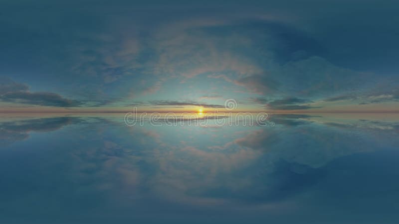 360 Panorama Spherical Vr Clouds, Timelapse Sky View Cloudy Nature ...