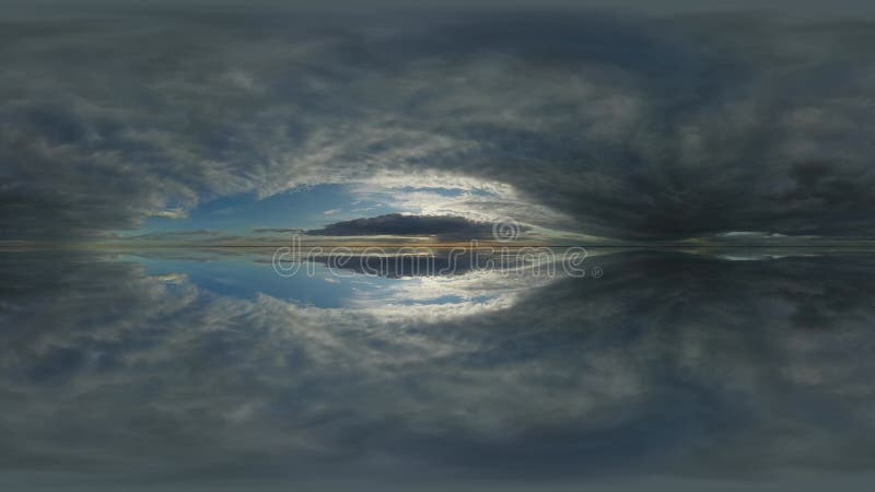360 Panorama Spherical Vr Clouds, Timelapse Sky View Cloudy Nature ...