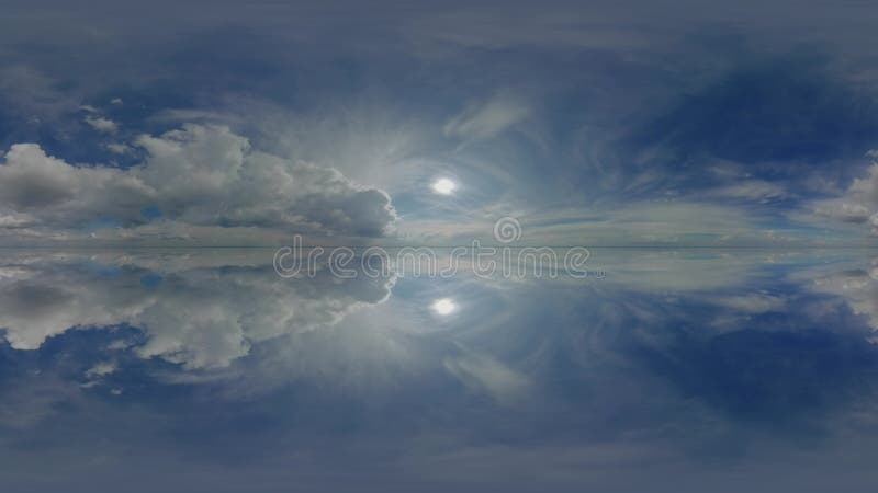 360 Panorama Spherical Vr Clouds, Timelapse Sky View Cloudy Nature ...