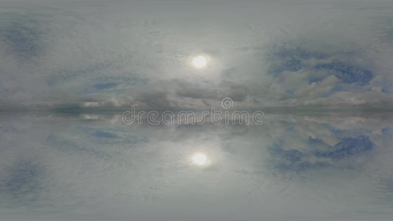 360 Panorama Spherical Vr Clouds, Timelapse Sky View Cloudy Nature ...