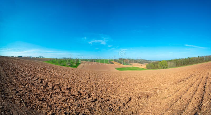 Arable land stock image. Image of ploughland, croft, mountain - 4408121