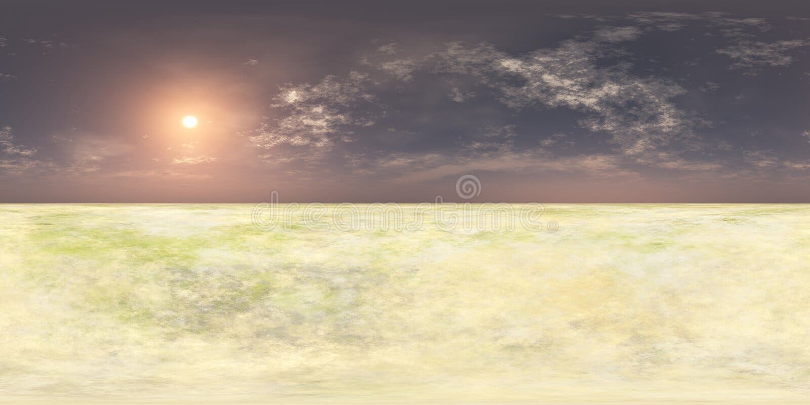 Panorama Sunset. Environment Map. HDRI Stock Illustration ...