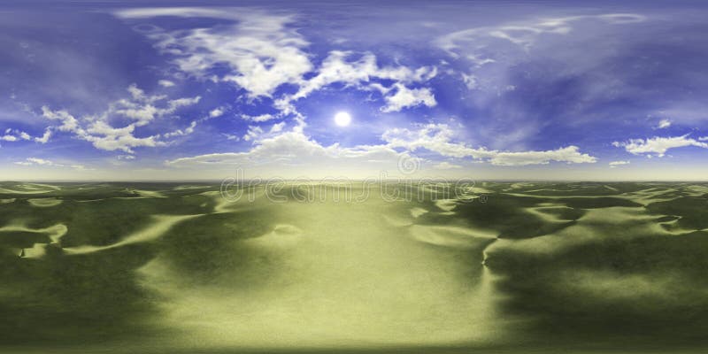 Panorama Sunset. Environment Map. HDRI Stock Illustration ...