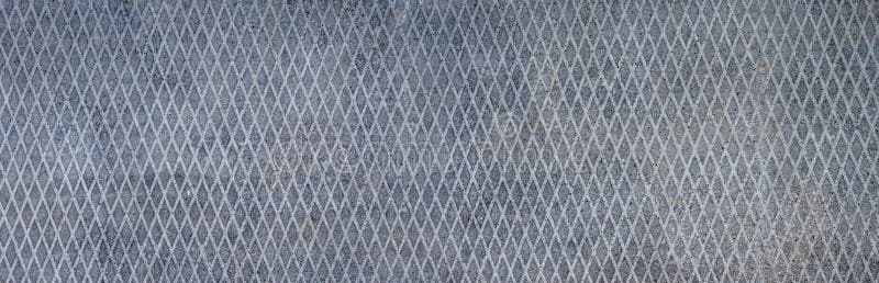 Panorama of the Surface of a Concrete Slab with a Pattern of Rhombuses ...
