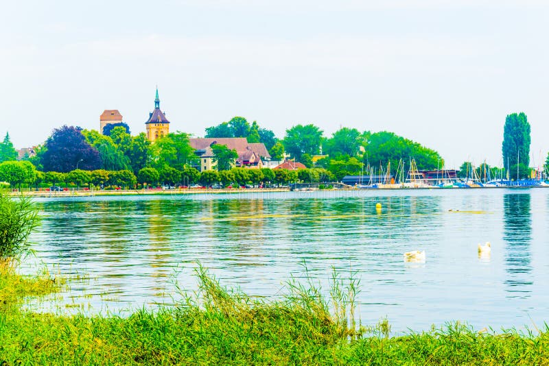 Panorama of the Swiss City Arbon Situated on the Bodensee Lake...IMAGE ...