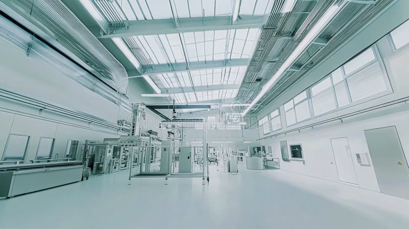 Panorama of Technical Modern Plant with Equipment. Generated by Ai ...
