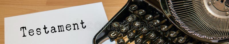 Panorama Testament Image Symbolic Image Stock Photo - Image of death ...