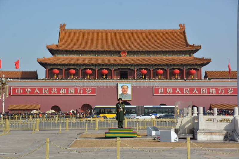 Tiananmen Gate in Beijing editorial stock image. Image of city - 29413464
