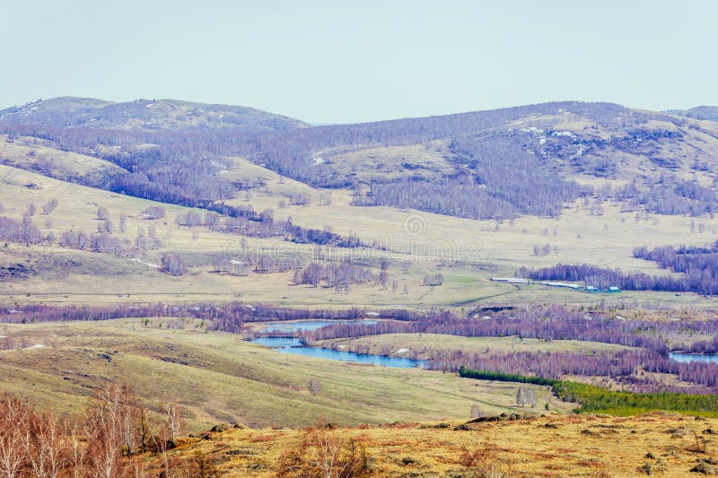 Landscape of the Southern Urals Stock Photo - Image of afar, lake ...