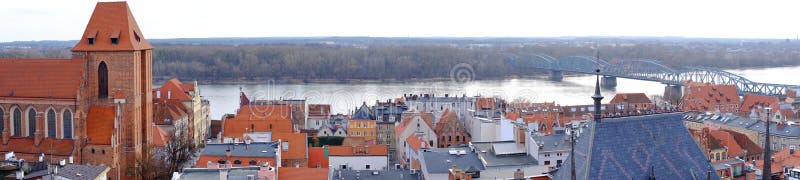 Panorama of Torun stock photo. Image of city, copernicus - 69085146