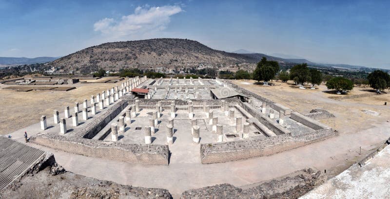 Panorama of Tula Ruins, Mexico Stock Image - Image of ancient ...
