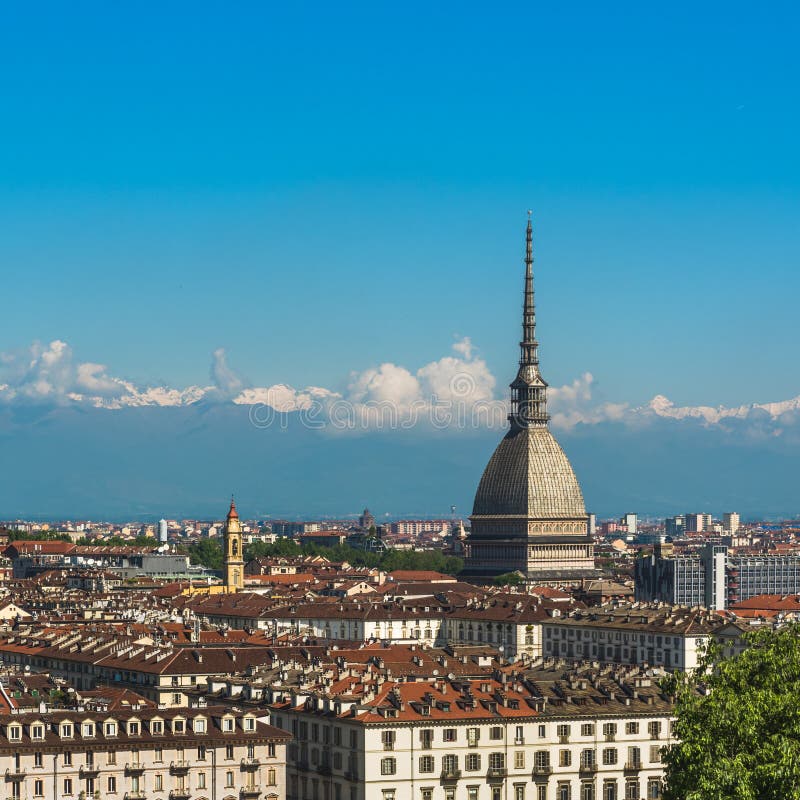 Panorama of Turin skyline stock photo. Image of panorama - 78750178