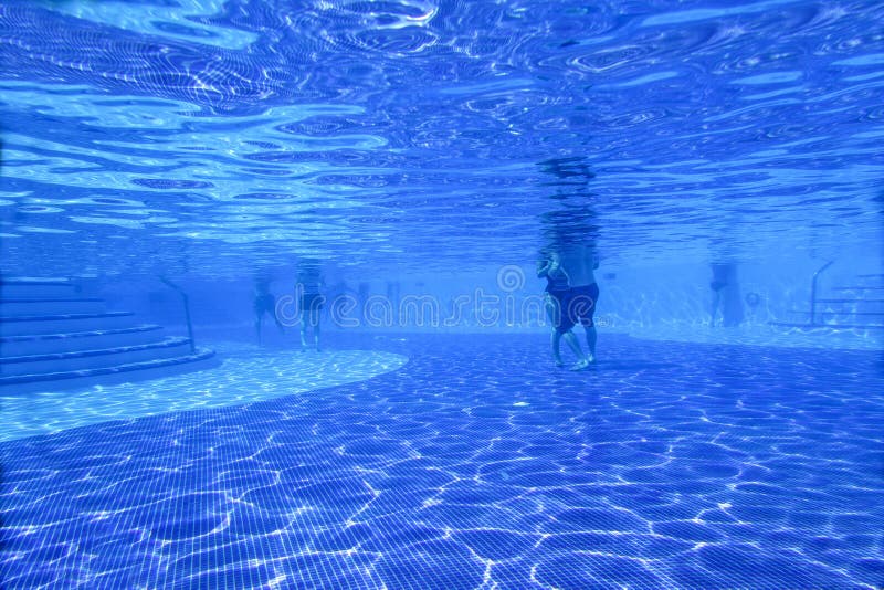 View of the Underwater Part of the Pool Stock Photo - Image of activity ...