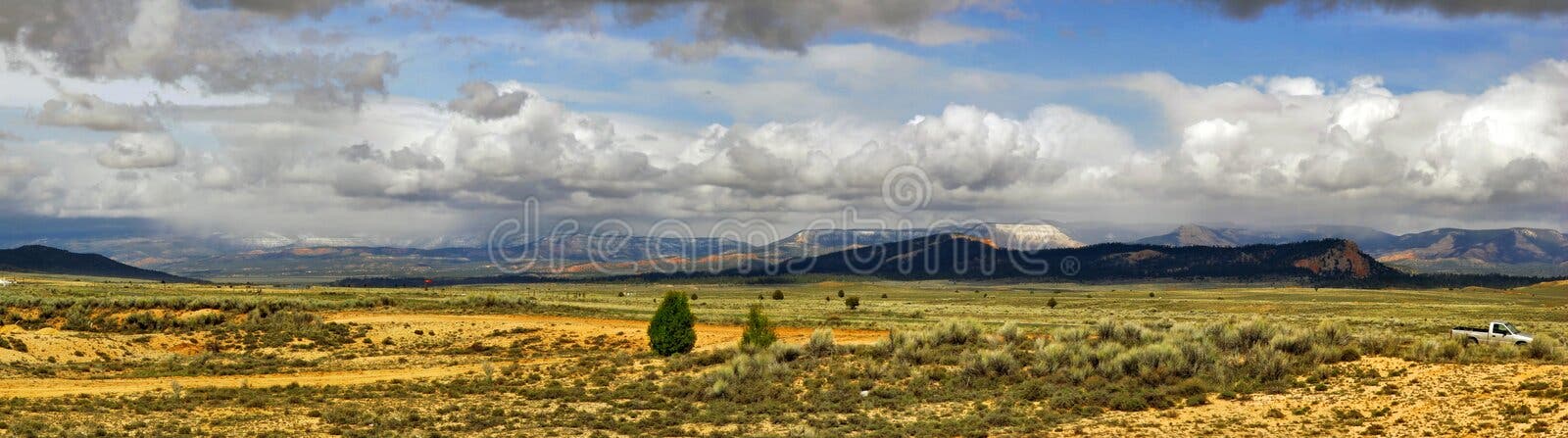 Utah/Nevada Landscape Panorama Stock Image - Image of mountains, utah ...