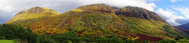 Panorama Van Ben Nevis Range Stock Foto - Image of meer, fort: 62461870