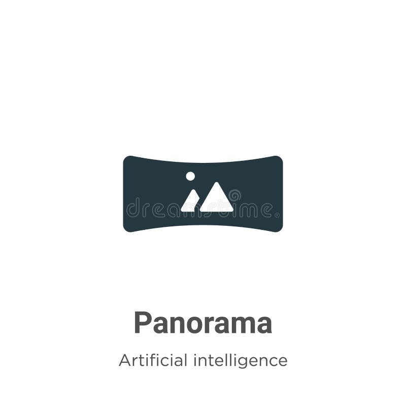 Panorama Vector Icon on White Background. Flat Vector Panorama Icon ...