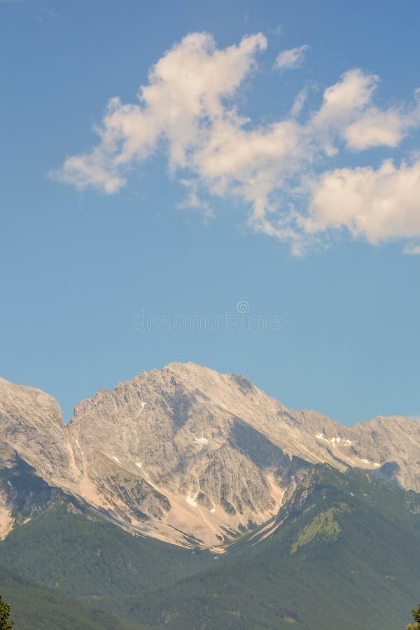Panorama View of Alps Peaks Background Stock Photo - Image of nature ...