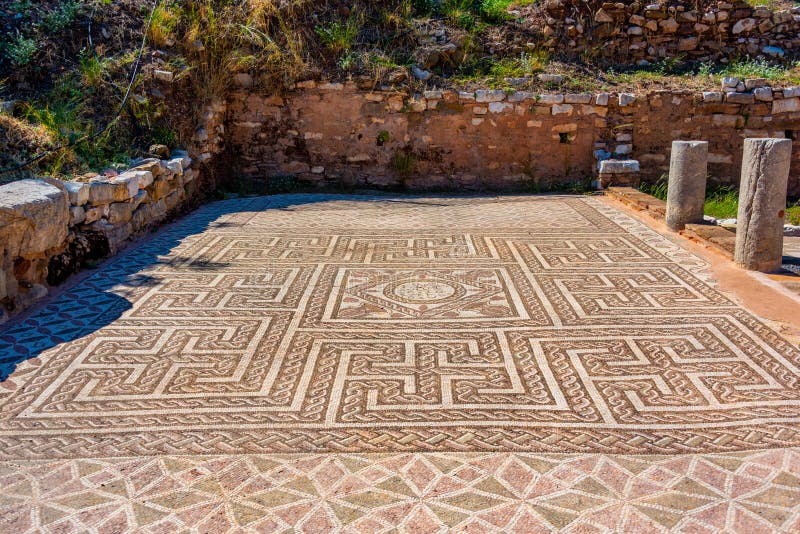 Panorama View of Archaeological Site of Ancient Messini in Greec ...