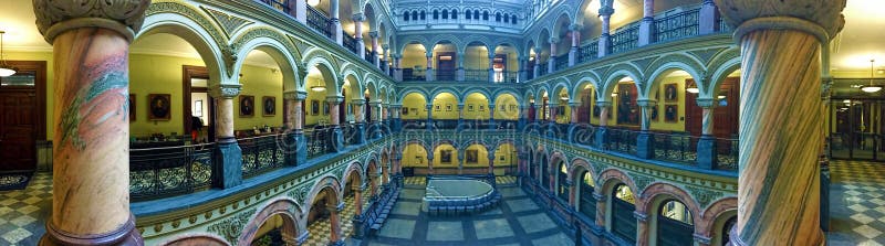 Panorama View of the Atrium in the Rochester City Hall Editorial Image ...