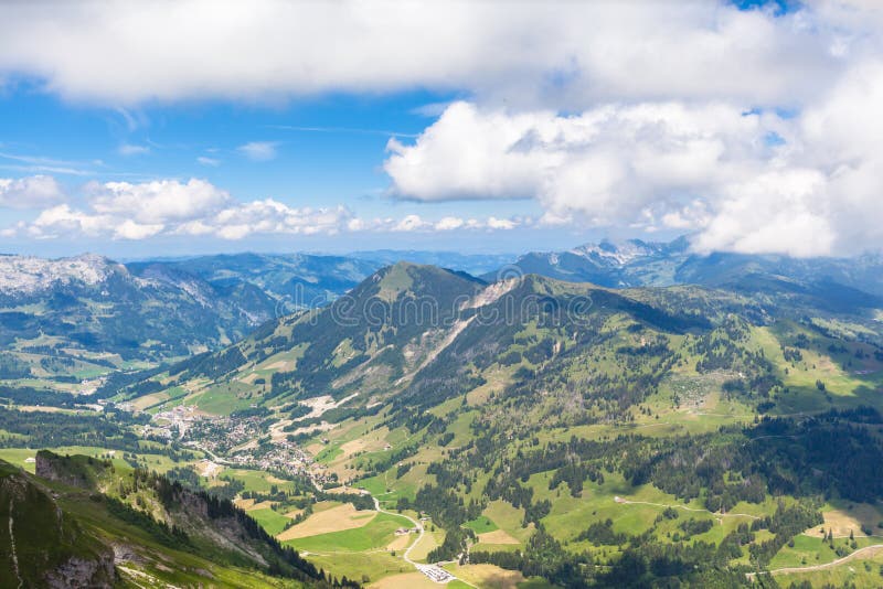 Panorama View of the Bernese Alps Stock Photo - Image of high, bern ...