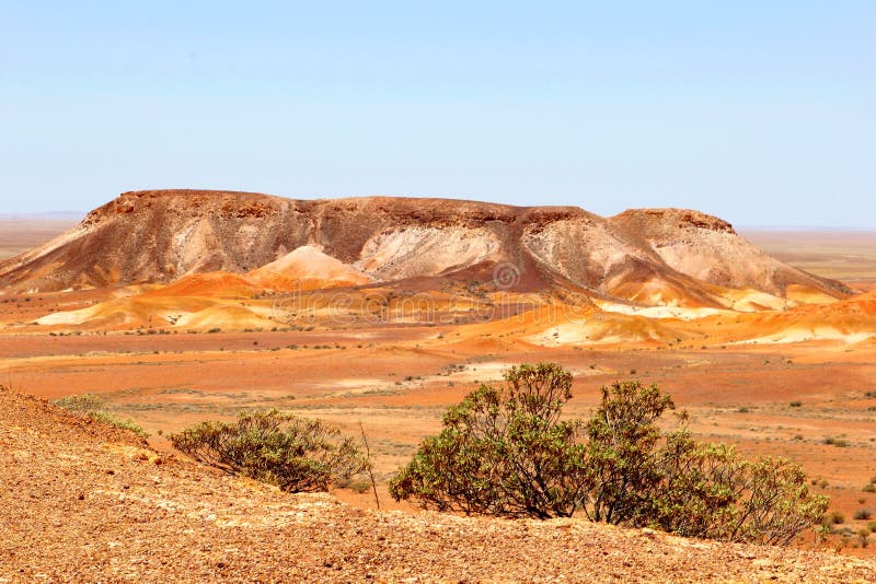 Panorama View Breakaways Mountains, Old Aboriginal Land, Australia ...