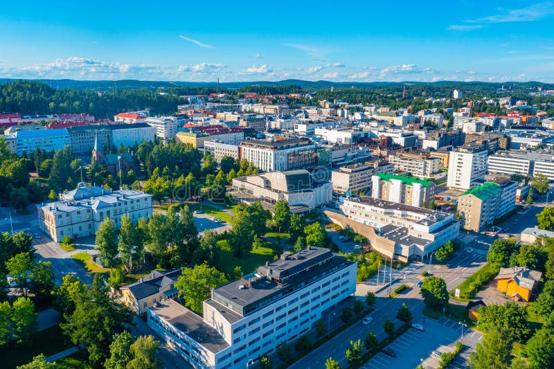 Panorama View of Center of Jyvaskyla, Finland Editorial Stock Photo ...