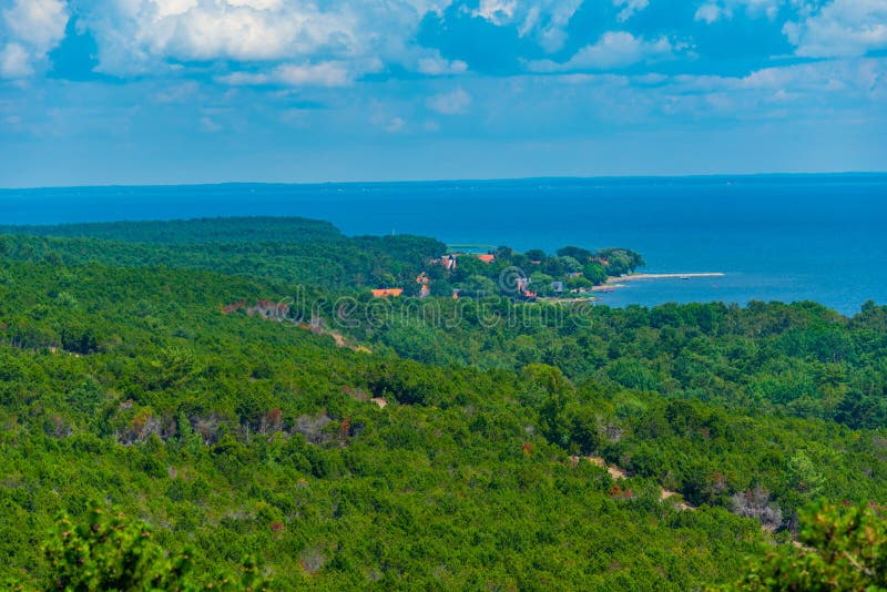 Panorama View of Curonian Spit Peninsula in Lithuania Stock Image ...