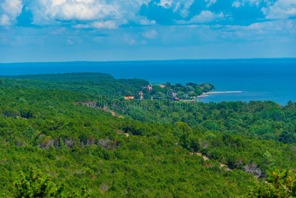 Panorama View of Curonian Spit Peninsula in Lithuania Stock Image ...