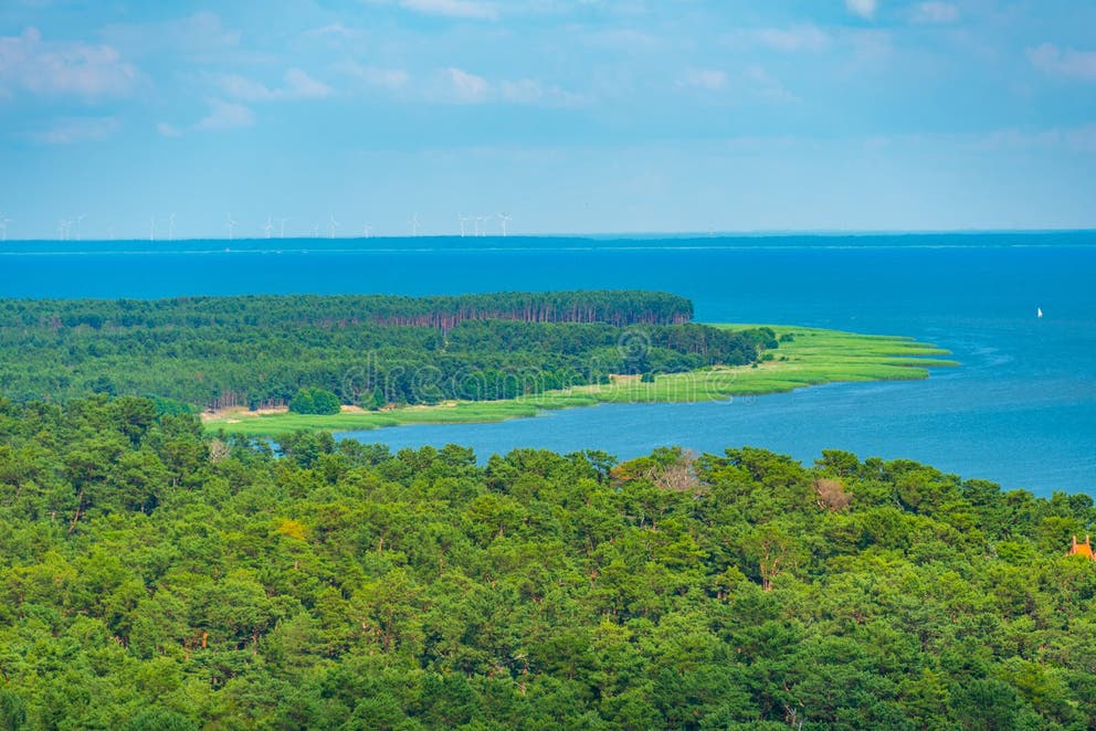 Panorama View of Curonian Spit Peninsula in Lithuania Stock Image ...