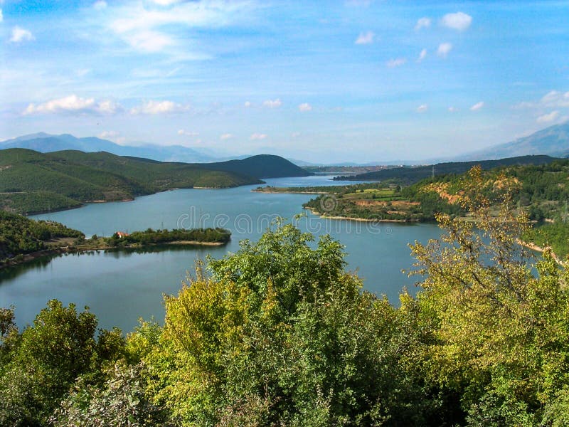 Debar Lake and Countryside in Macedonia Stock Photo - Image of ...