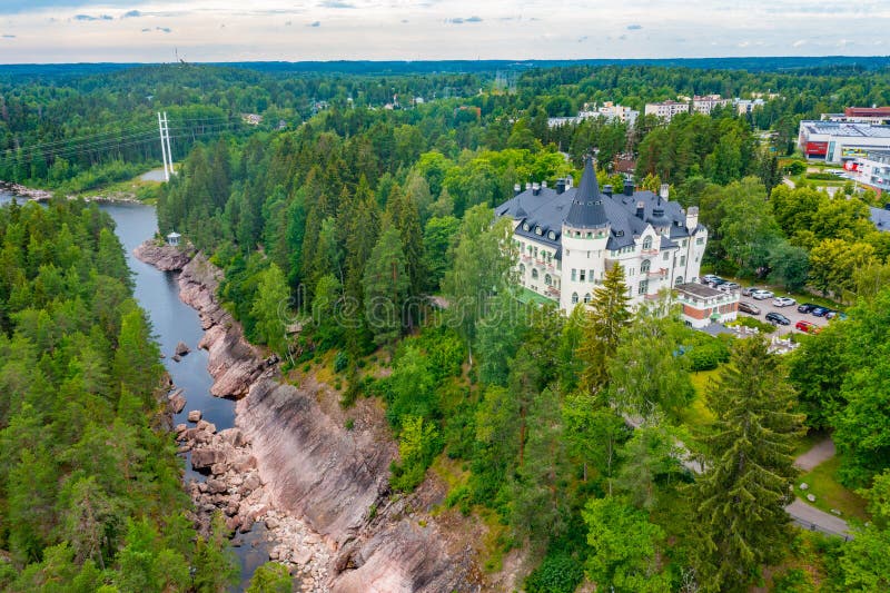 Panorama View of Finnish Town Imatra Editorial Photography - Image of ...