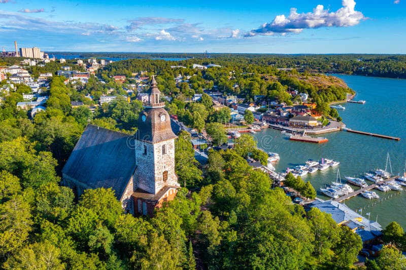 Panorama View of Finnish Town Naantali Stock Image - Image of finland ...