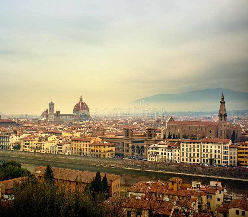 Panorama View of Florence City Stock Photo - Image of novella, panorama ...