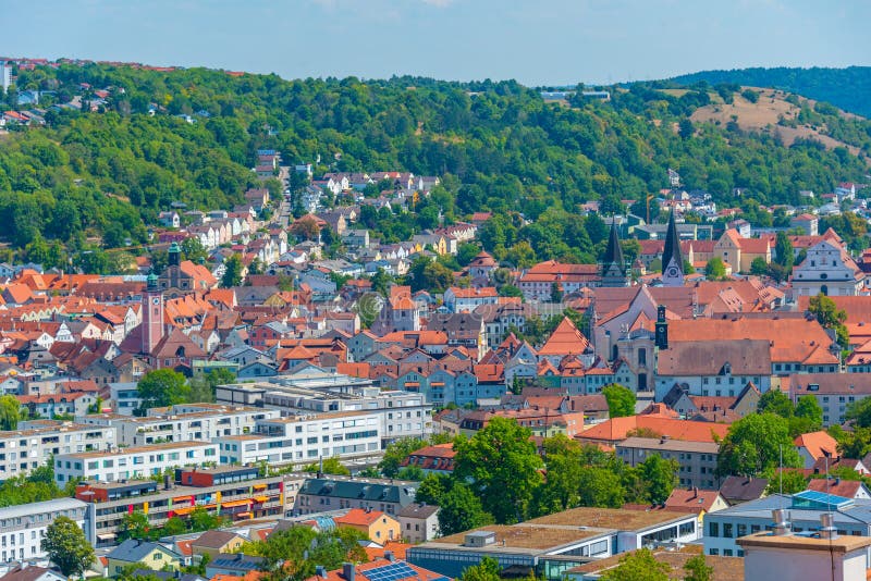 Panorama View of German Town Eichstatt Stock Image - Image of landmark ...