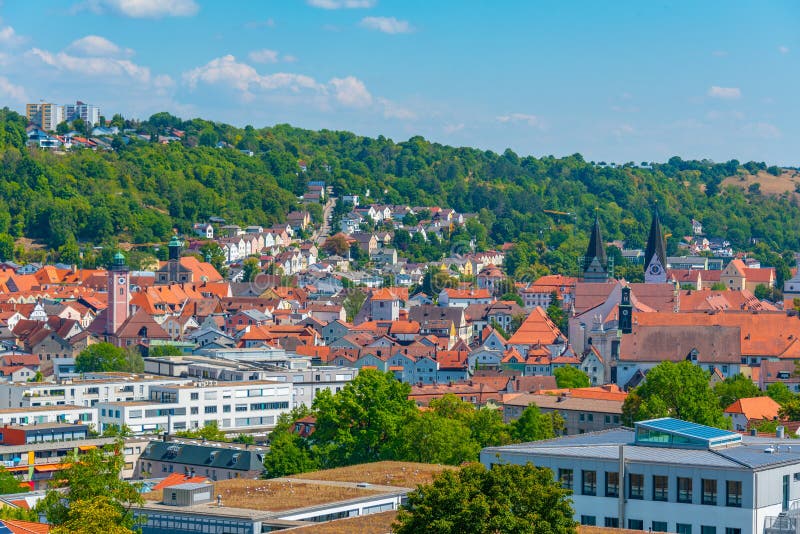 Panorama View of German Town Eichstatt Stock Photo - Image of german ...