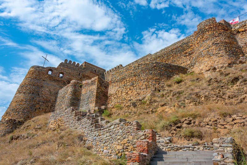 Panorama View of Gori Fortress in Georgia Stock Image - Image of ...