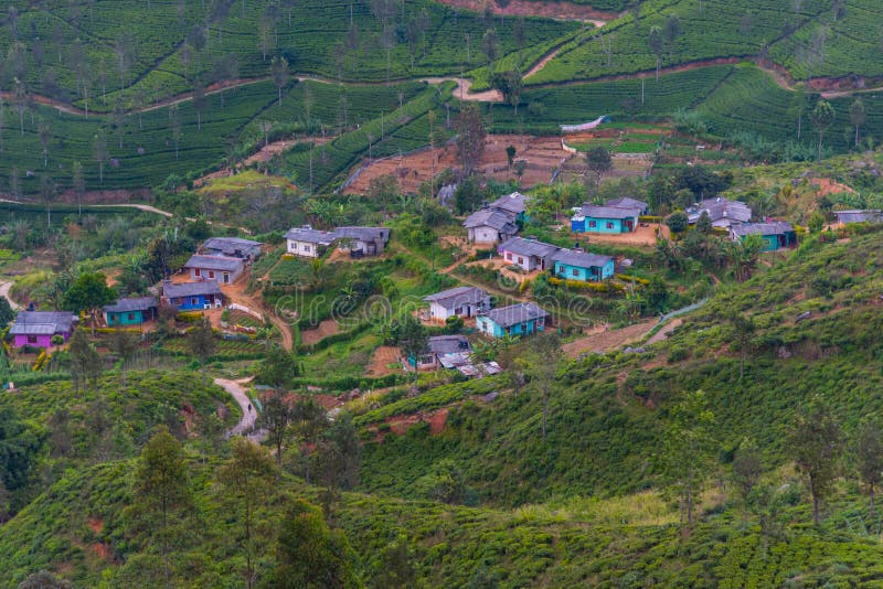 Panorama View of Haputale at Sri Lanka Stock Image - Image of landscape ...
