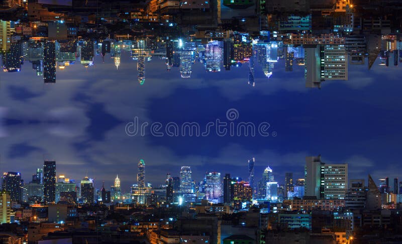 Panorama View of High Building Stock Image - Image of bangkok, office ...