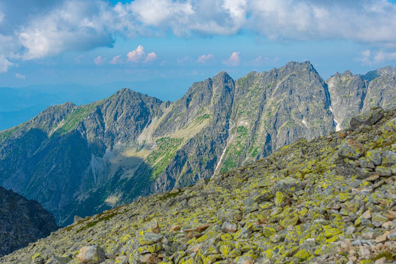 Panorama View of High Tatras from Rysy Peak Stock Image - Image of range, wild: 375436599