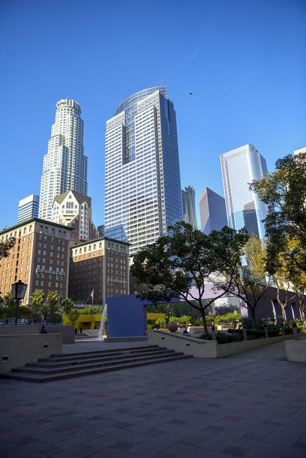 Panorama View of Los Angeles View of Skyscrapers Editorial Stock Photo ...