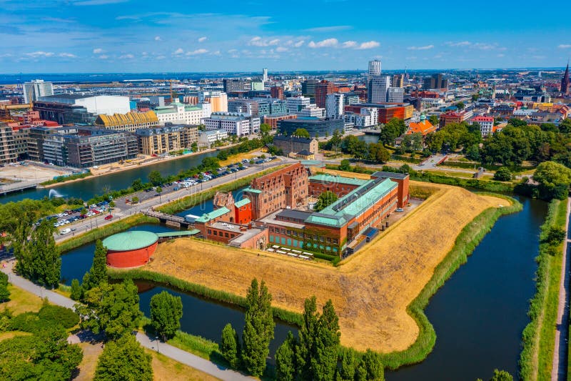 Panorama View of Malmo Castle in Sweden Stock Image - Image of turret ...
