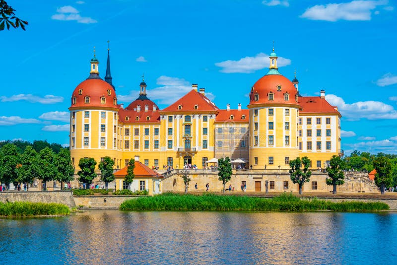 Panorama View of Moritzburg Castle in Germany Stock Image - Image of ...