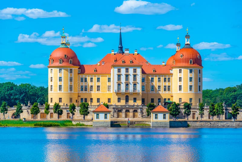 Panorama View of Moritzburg Castle in Germany Stock Image - Image of ...