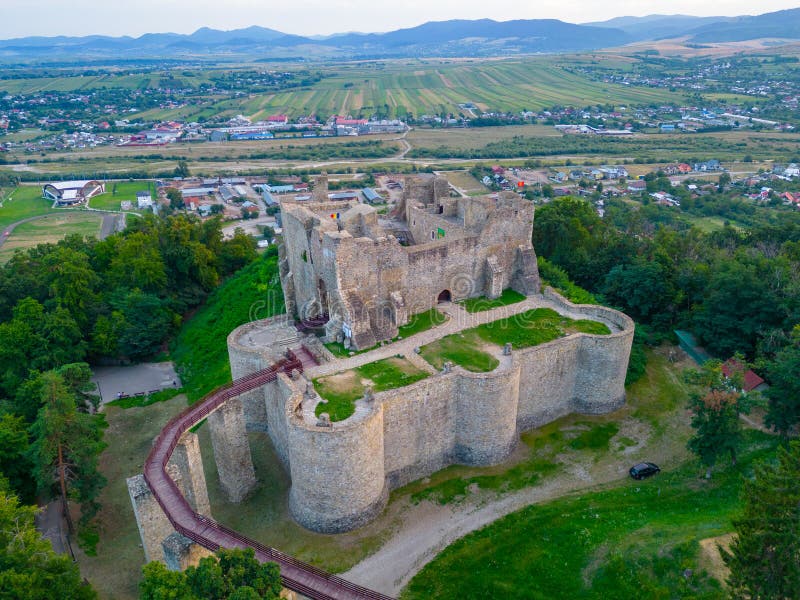 Panorama View of Neamt Citadel in Romania Stock Image - Image of ...