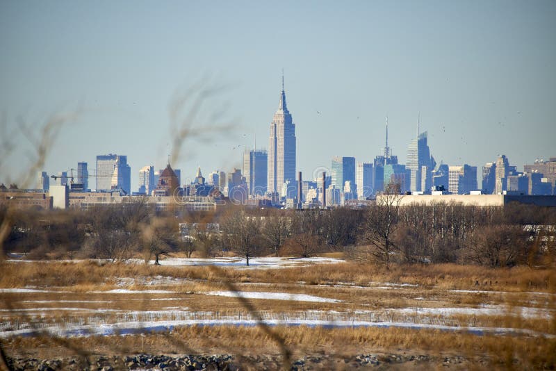 Panorama View of New York View of Manhattan Stock Image - Image of ...
