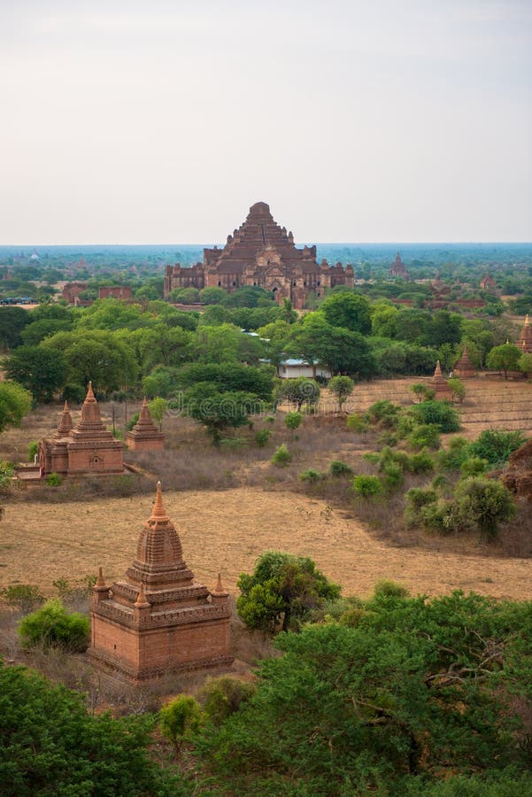 Panorama view of Old Bagan stock photo. Image of belief - 31389862