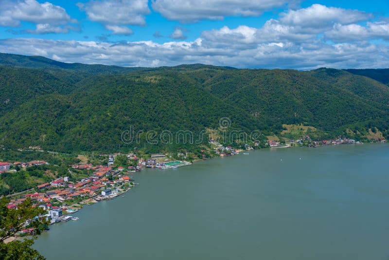 Panorama View of Orsova Village in Romania Stock Image - Image of ...