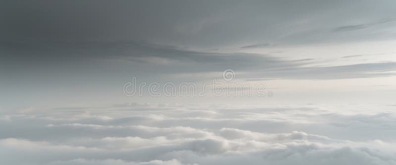 Panorama View of Overcast Sky Dramatic Gray Sky Stock Image - Image of ...