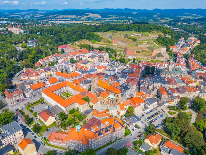 Panorama View of Polish Town Klodzko Stock Photo - Image of polish ...