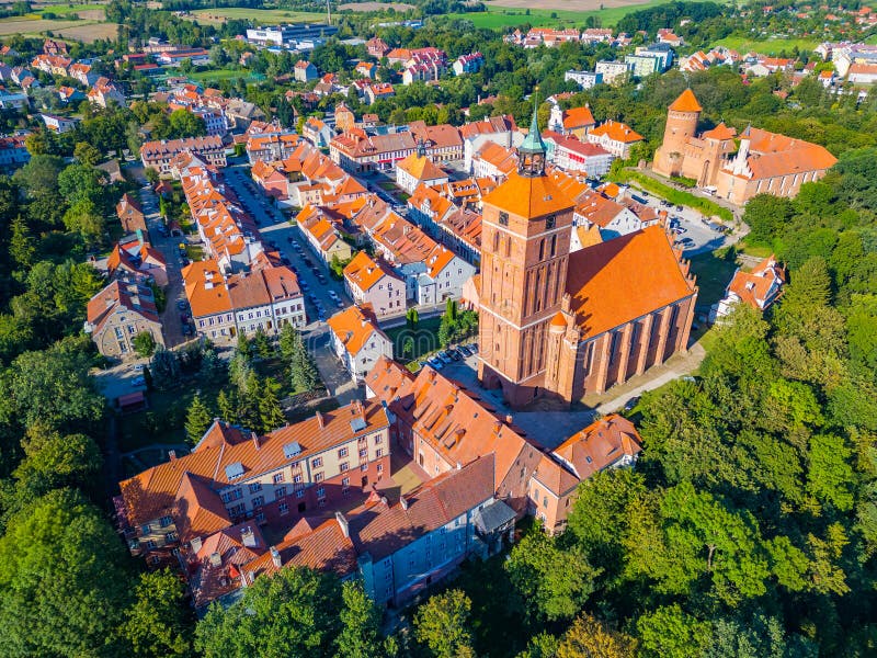 Panorama View of Polish Town Reszel Stock Photo - Image of order ...